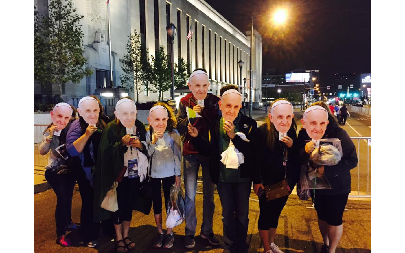 Pope Fans in Philly